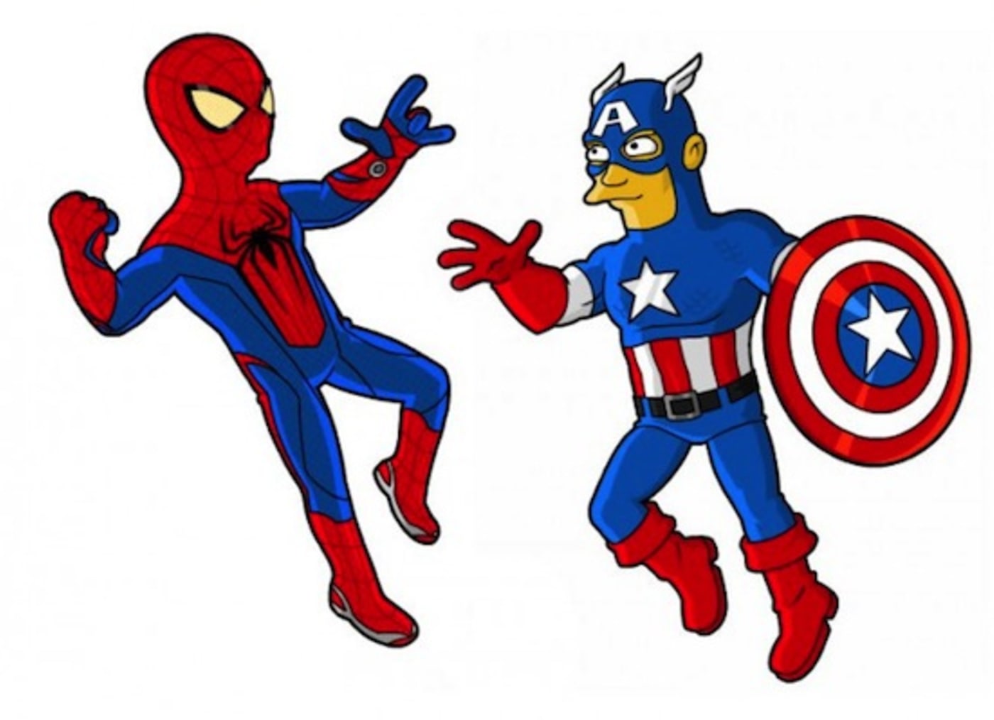 Canadian Illustrator Dean T. Fraser Draws Superheros as Simpson ...