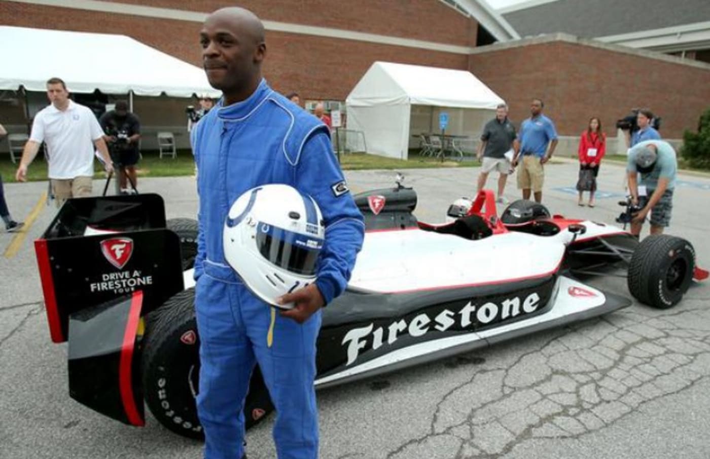 Reggie Wayne Pulled Up Colts Training Camp in IndyCar | Complex