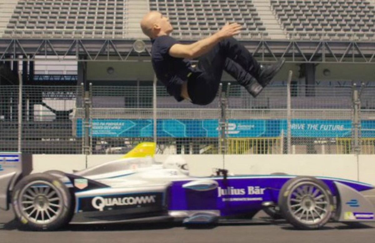 Here’s an Amazing Video of a Stuntman Doing a Backflip Over a Speeding ...