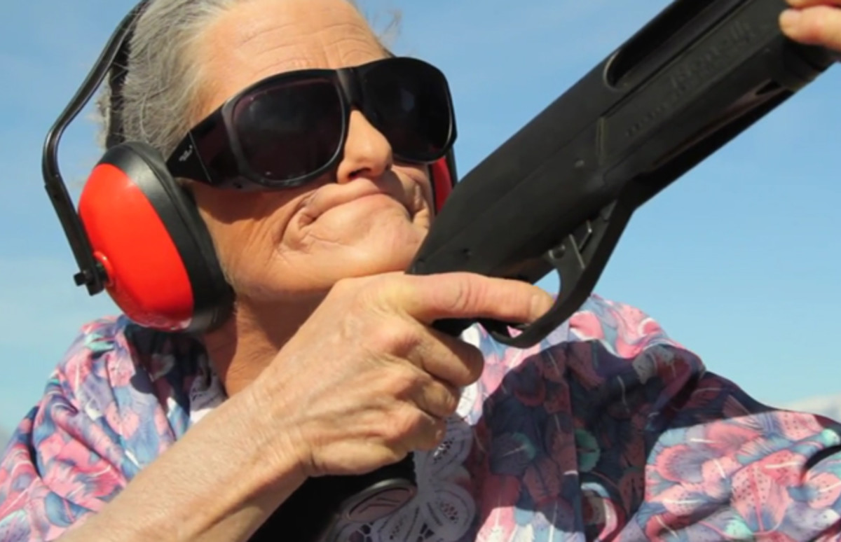 Video: Granny Riddles Apple Devices With Bullets | Complex