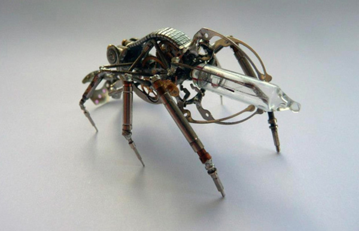 Miniature Insects Made From Watch Parts and Light Bulbs | Complex