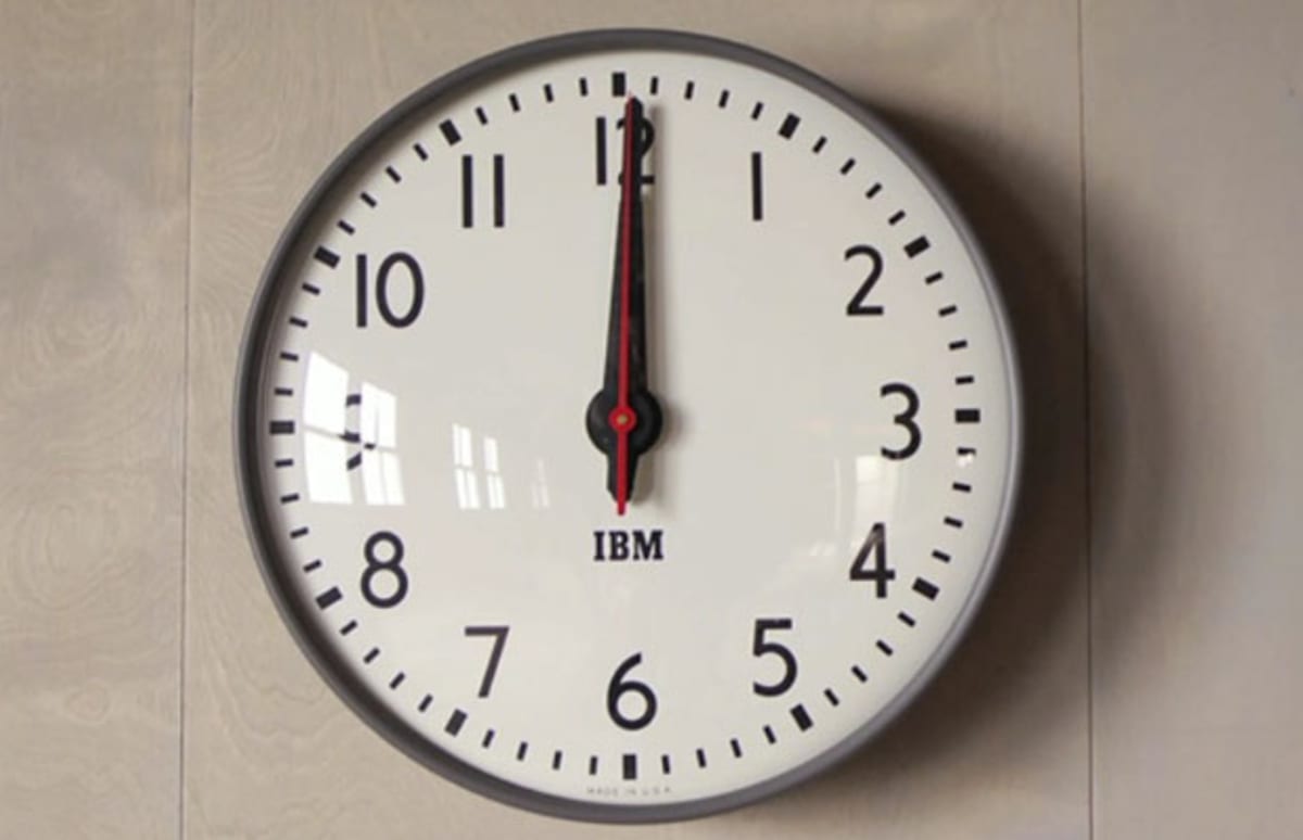 IBM Brings Back Iconic 1960s Wall Clock | Complex