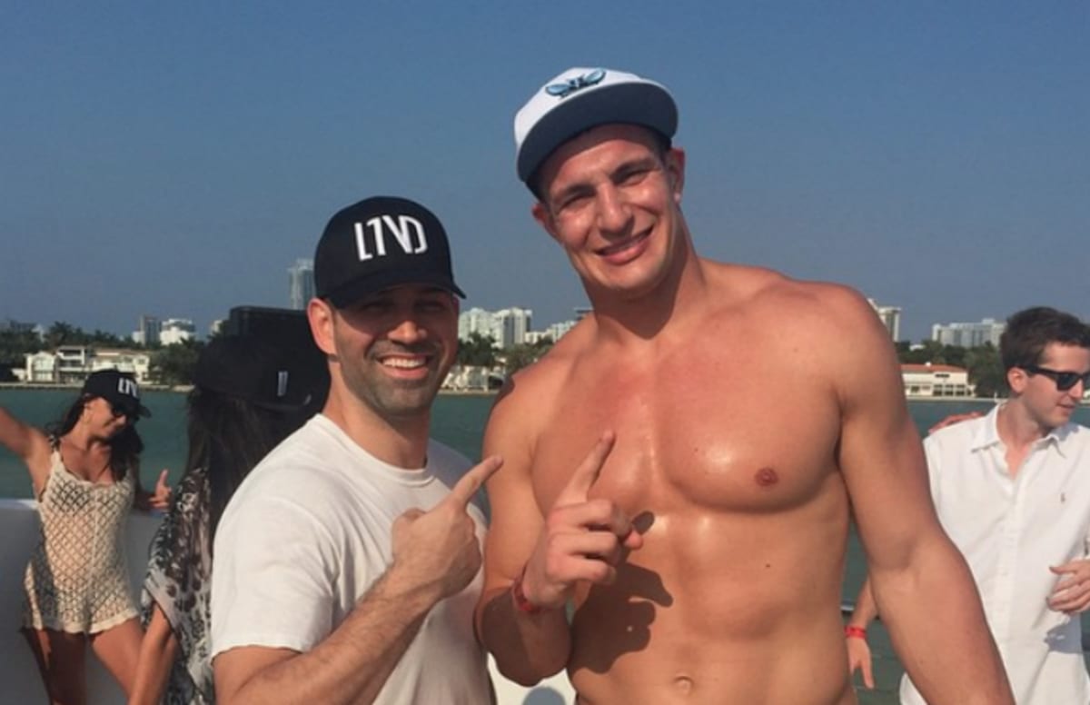 Rob Gronkowski (Patriots TE) Threw a Wild Champagne Dance Party on a Yacht in Miami | Complex