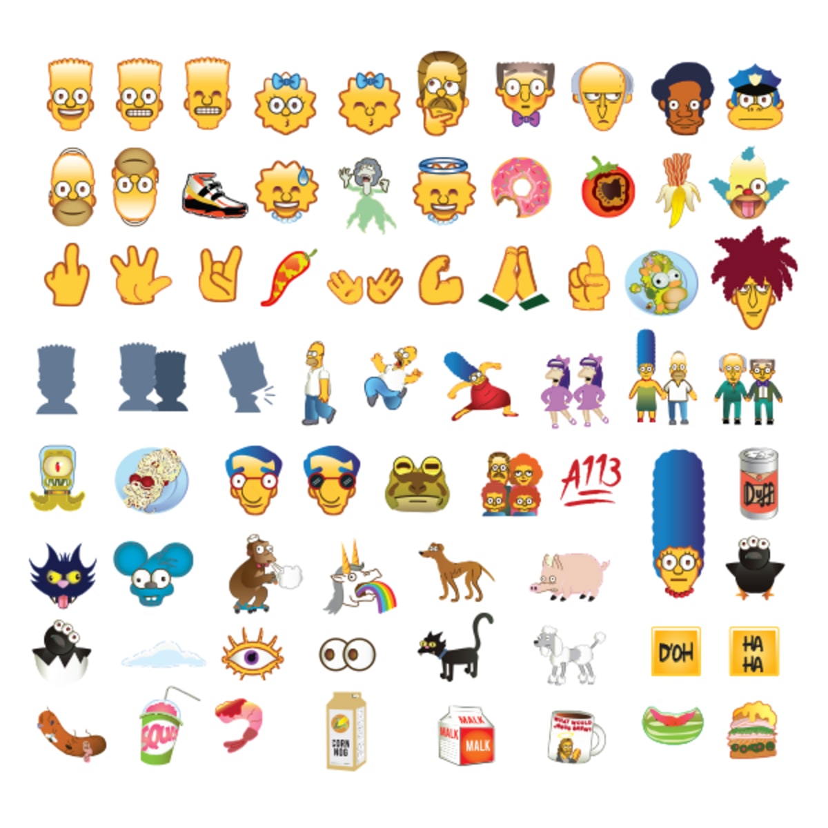 These 'Simpsons' Emojis Will Allow You to Properly Communicate with ...