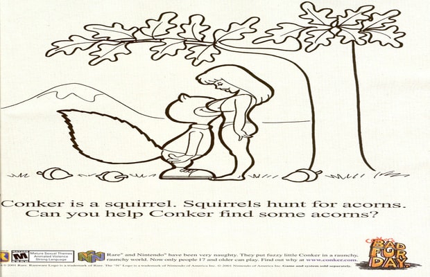 Conker's Bad Fur Day - The Coolest Video Game Print Ads of the Last 25 ...
