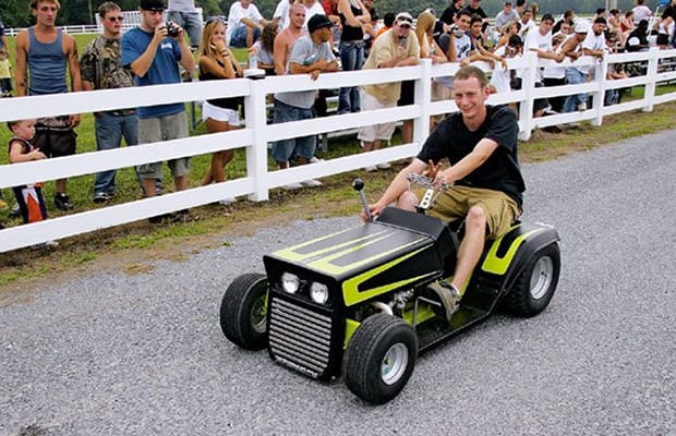 The Racing Mower - The Most Ridiculous Custom Lawn Mowers | Complex