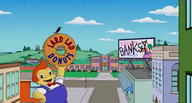 Simpson Opening Sequence - The 50 Greatest Banksy Works of All Time ...