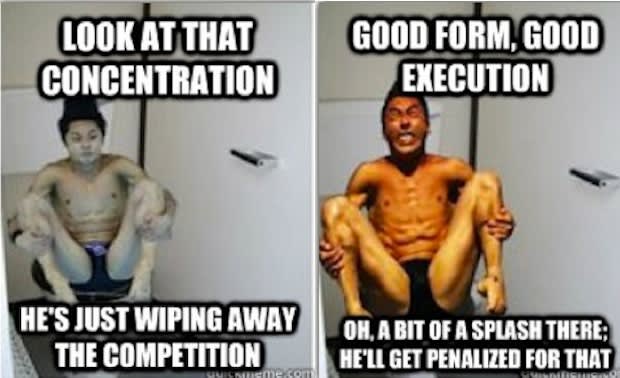 32. Olympic Divers on Toilets - The 50 Funniest Memes of 2012 | Complex
