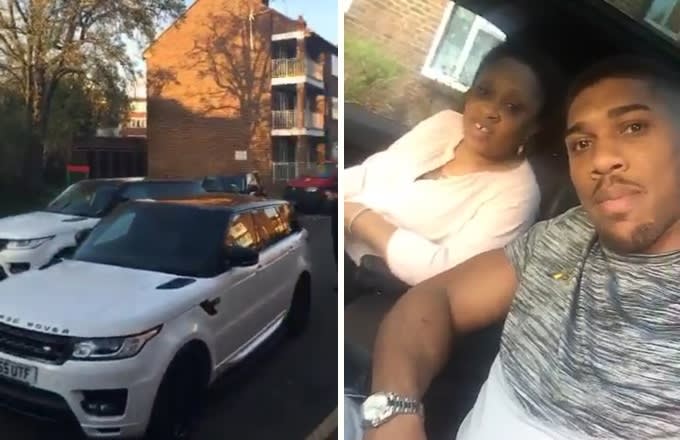 Anthony Joshua Just Surprised His Mum with a New Range Rover Worth £ ...