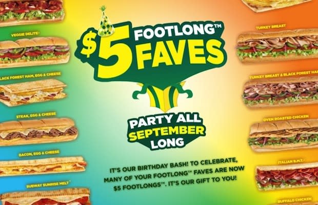 Subway Five Dollar Footlong - The 25 Greatest Fast Food Innovations ...