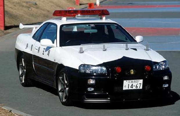 Nissan R34 Skyline GT-R - The 30 Craziest Police Cars in the World ...