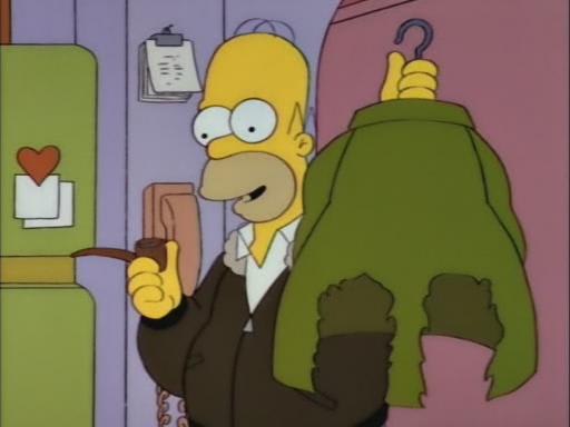Homer's Leather Jacket With Tweed Patches - The 40 Most Stylish Moments ...