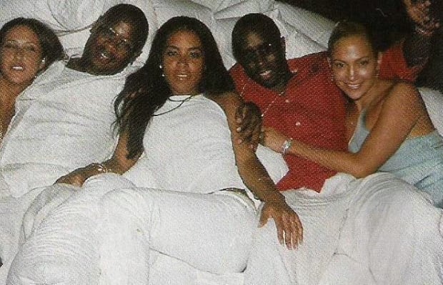 The time he sat in between J-Lo and Aaliyah. - Epic Pictures of Puffy ... The time he sat in between J-Lo and Aaliyah. - Epic Pictures of Puffy ...