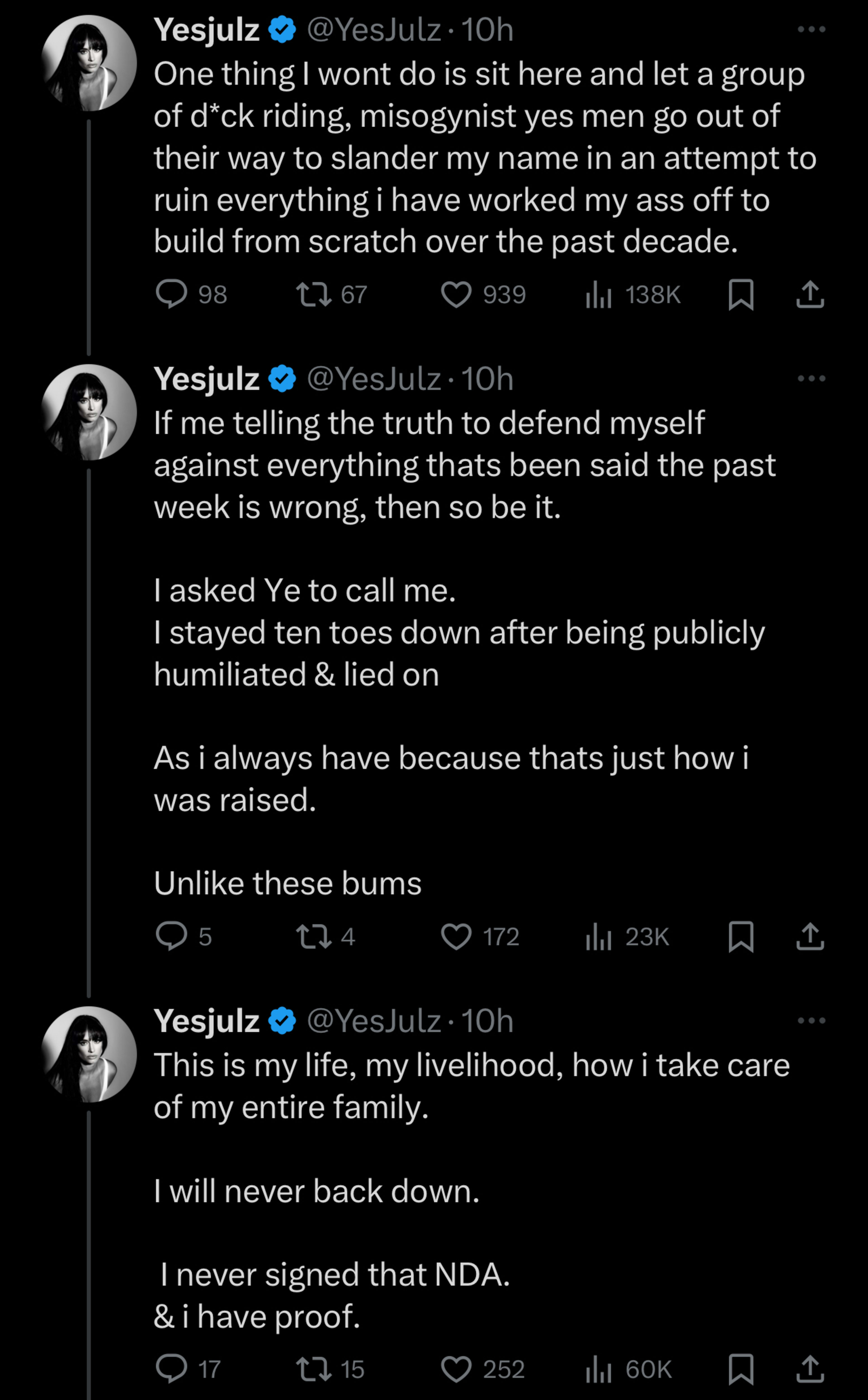 YesJulz Refutes 'False Narrative' About Work With Ye, Calls Out ...