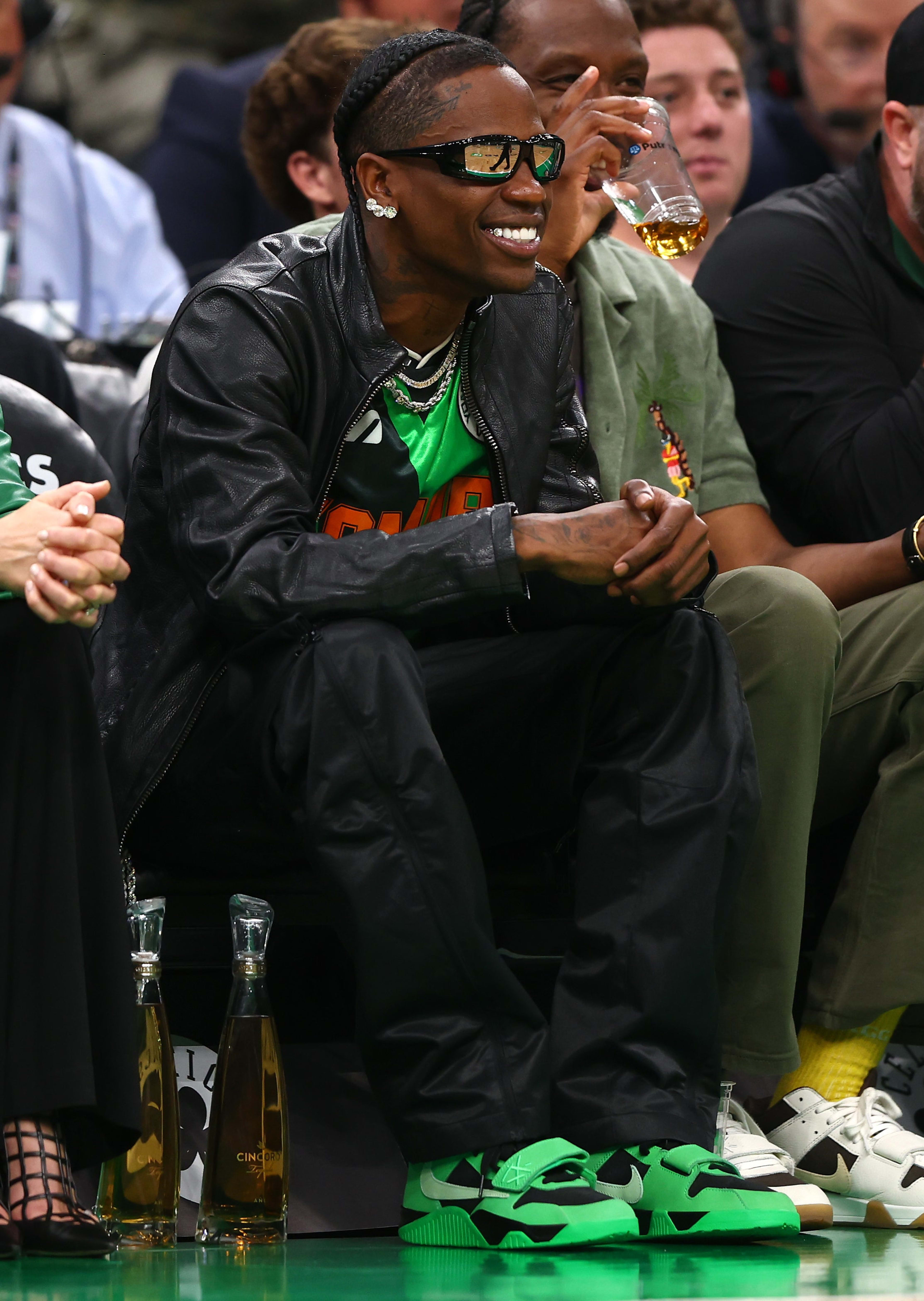 Travis Scott Debuts New Jordan CJ1 T-Rexx Colorway at NBA Finals