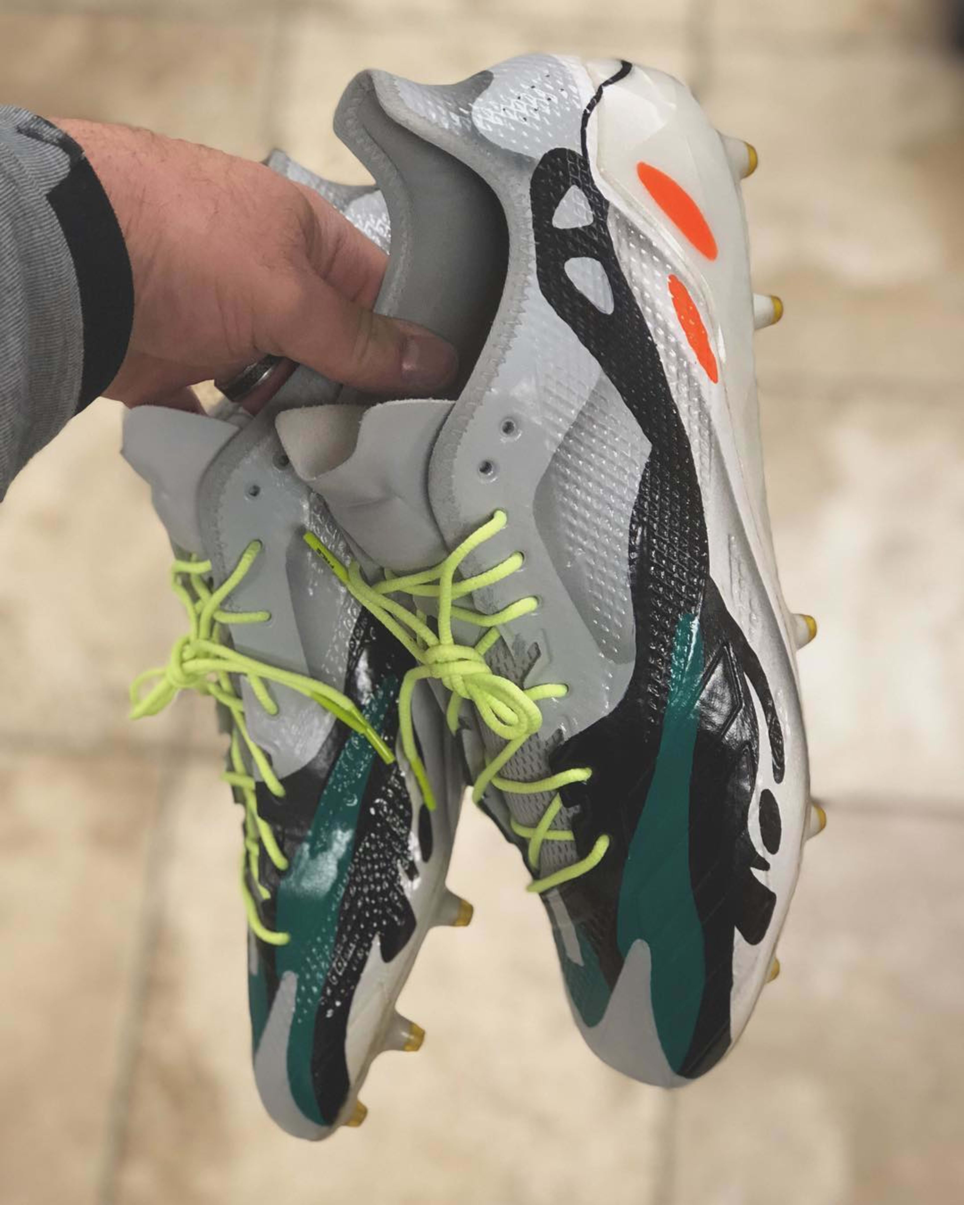 What the Adidas Yeezy Wave Runner Looks Like as a Cleat