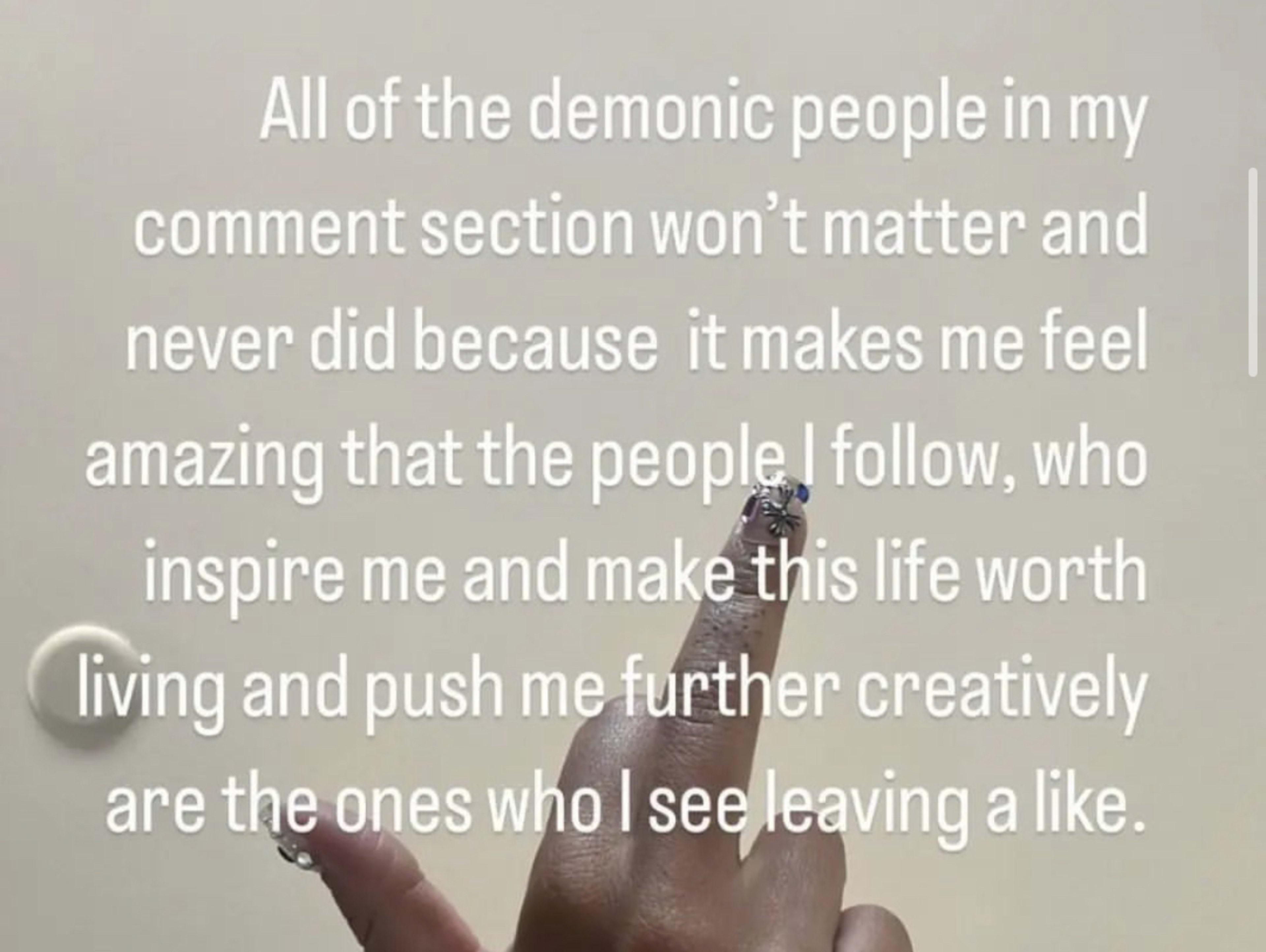 Doja Cat Says ‘Demonic’ Critics in Her IG Comments ‘Won’t Matter and ...