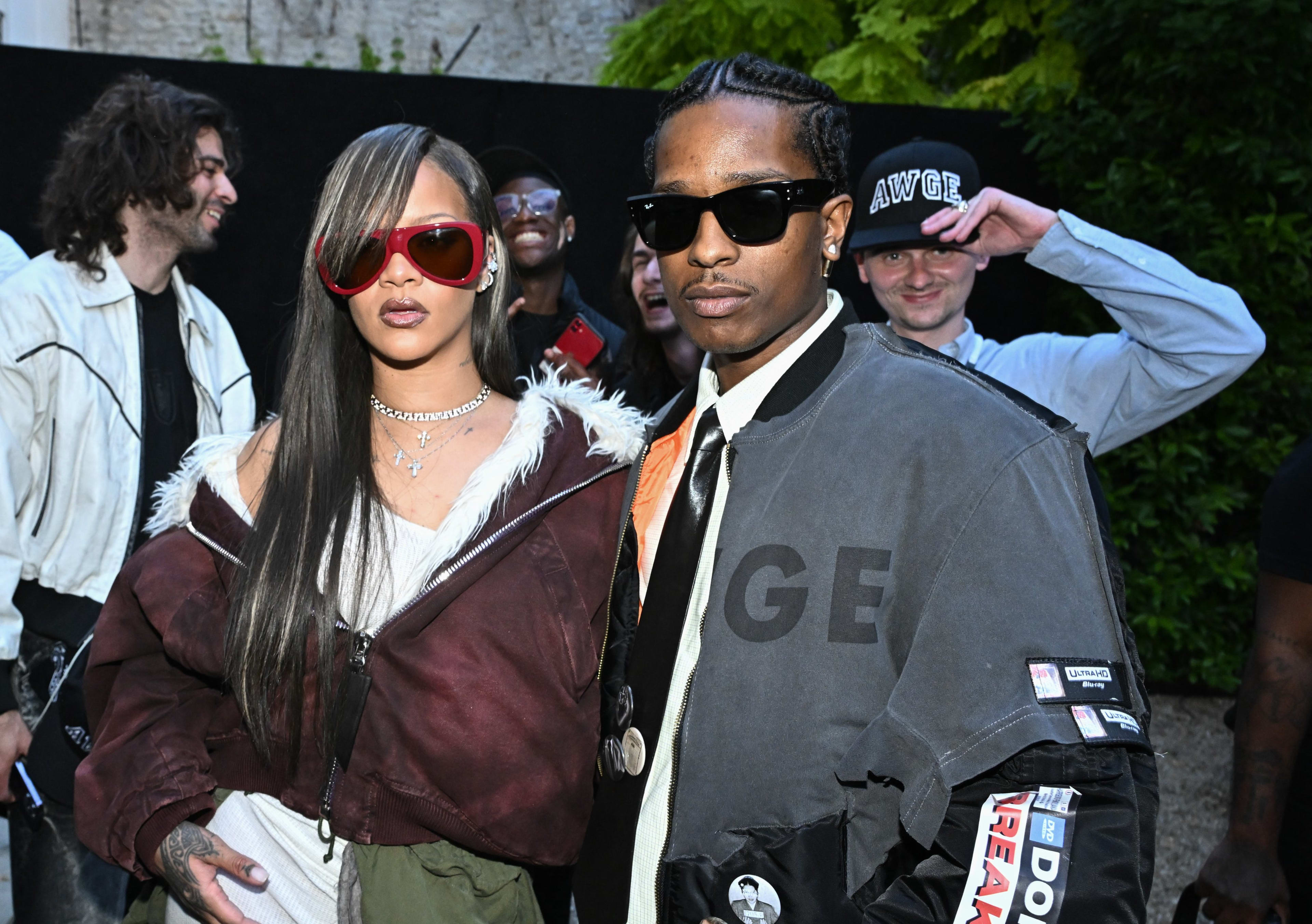 Rihanna Teases A$AP Rocky While Rapping Along to GloRilla's "TGIF"
