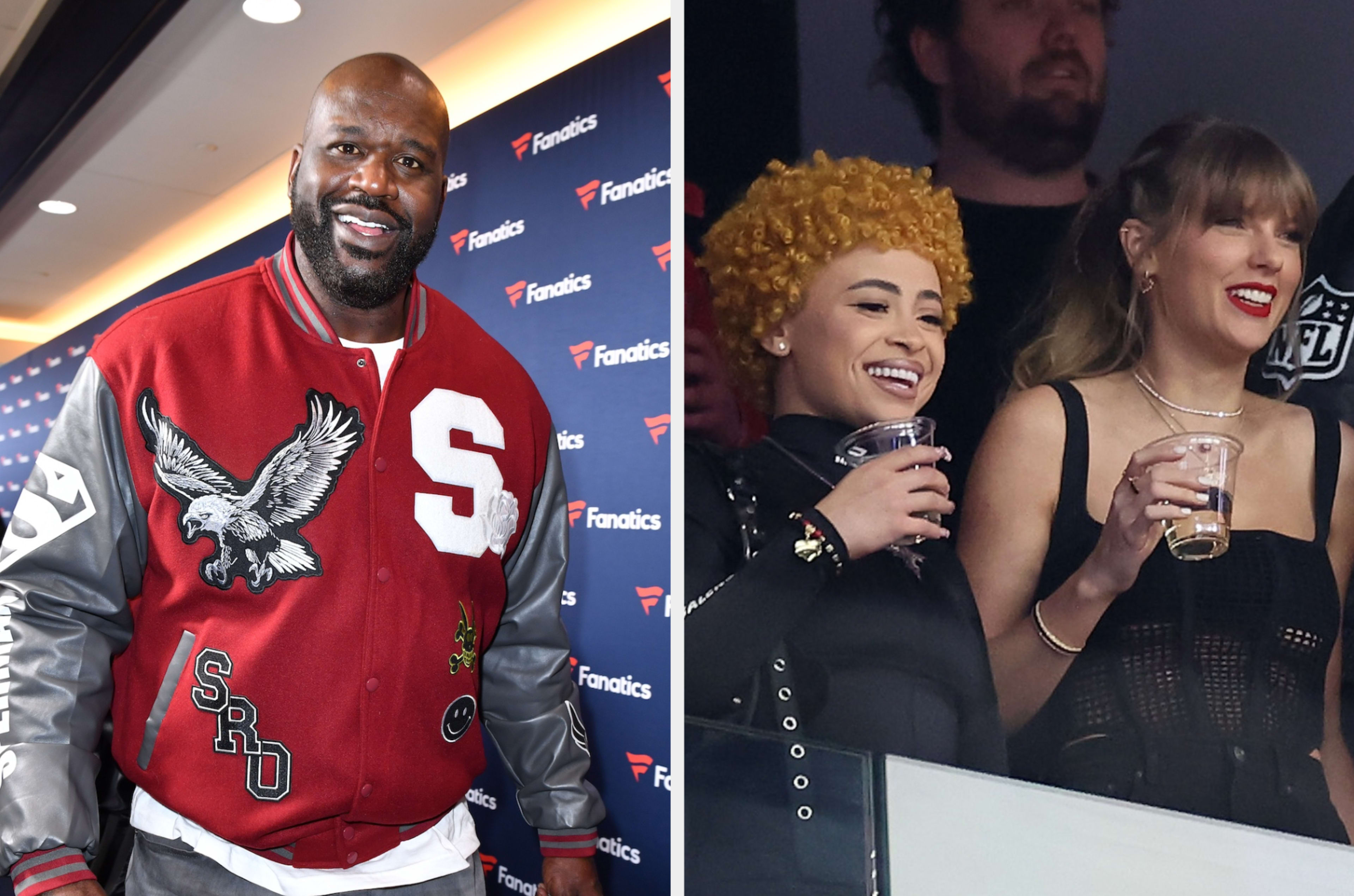 Shaquille O'Neal Says Ice Spice Is 'So Dam Fine,' Thanks Taylor Swift ...