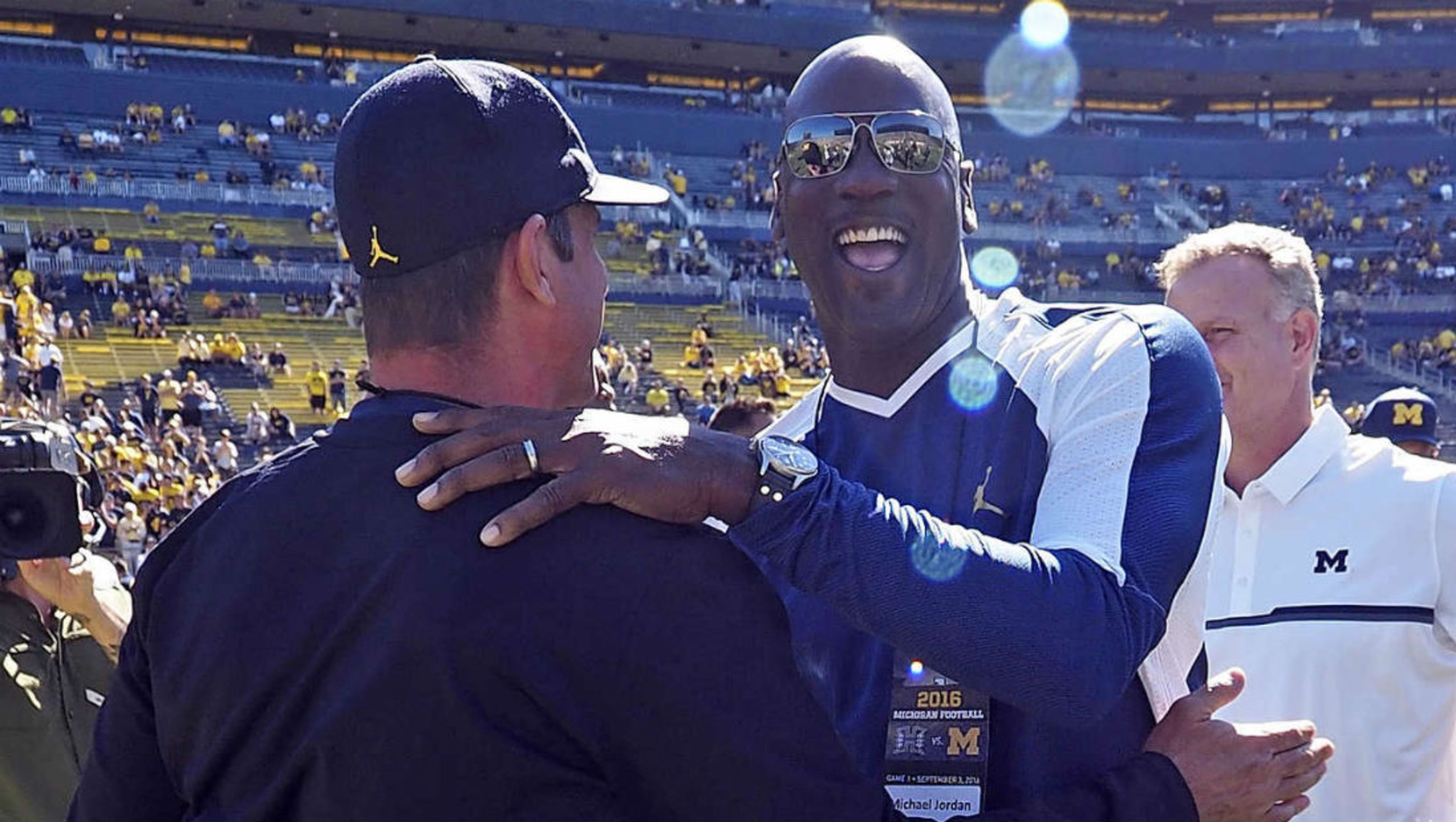 Honorary Captain Michael Jordan Wore Air Jordan 11s to the Michigan Game