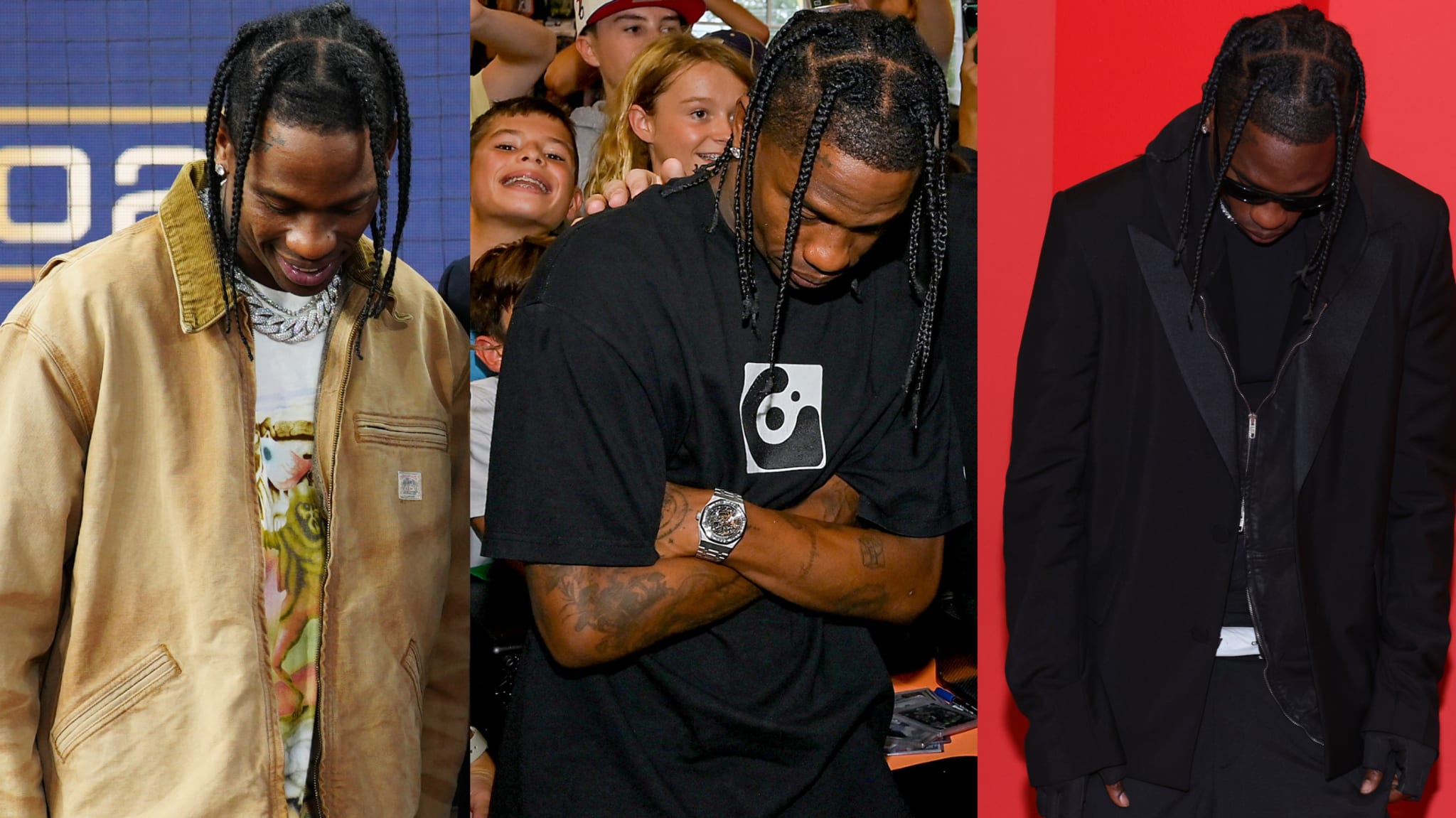 Travis Scott Explains Why He's Always Looking Down in Pho...