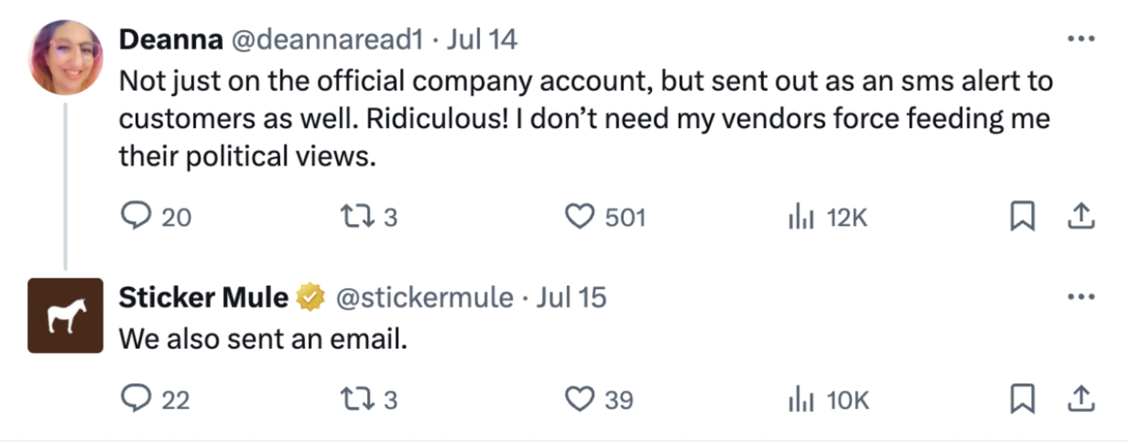 Popular Sticker Company Riles Internet With Pro-Trump Message Blast