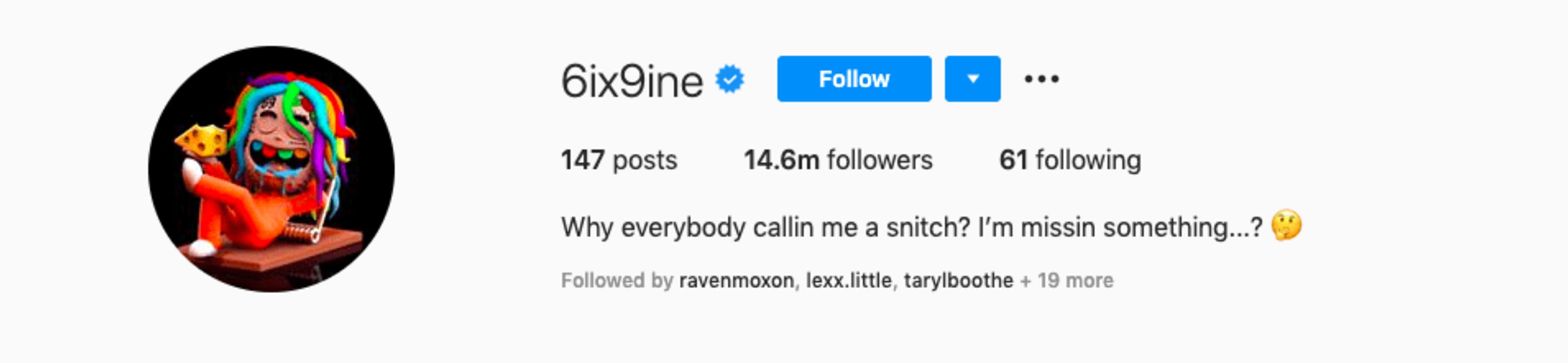 The Story Behind 6ix9ine’s Rat Cartoon