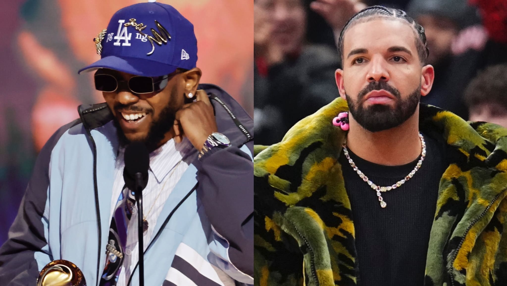 Kendrick Lamar Mocks Drake's 'Drop, Drop' Adlib During To...
