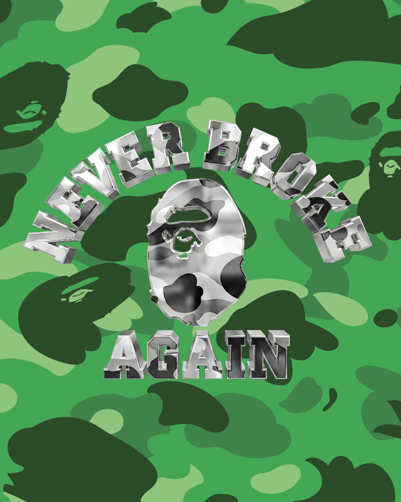 bape background green