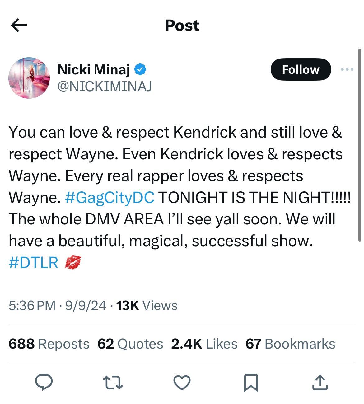 Nicki Minaj Twitter Quotes Hashtag Wikipedia