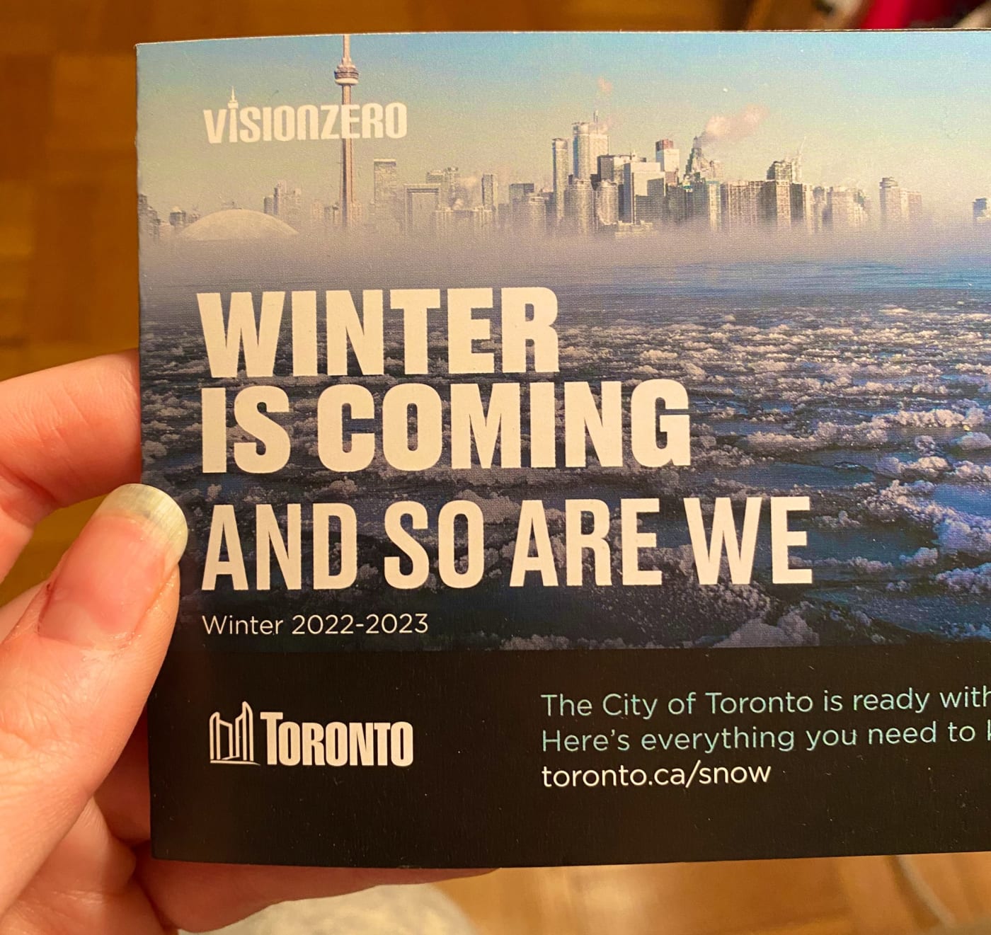 Twitter Reacts to Toronto’s “Winter is Coming and So Are We” Pamphlet ... Twitter Reacts to Toronto’s “Winter is Coming and So Are We” Pamphlet ...