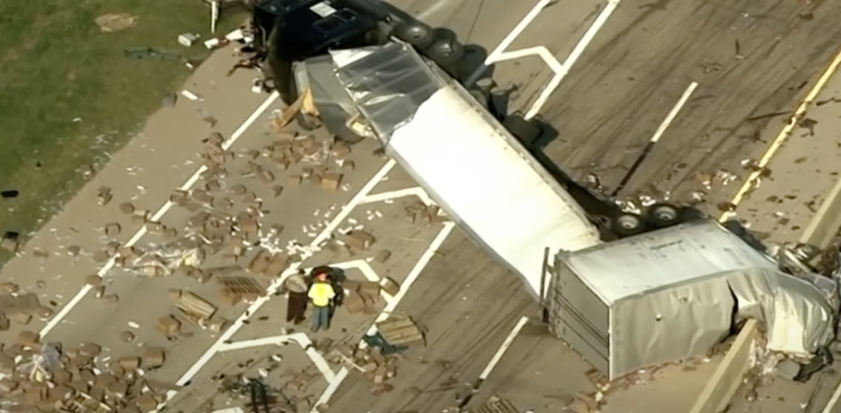 Semi Truck Carrying Sex Toys Spills Out Onto Oklahoma Highway The