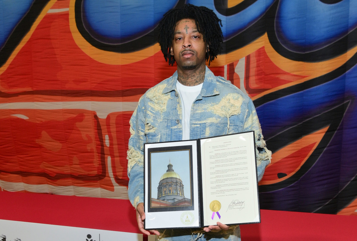 21 Savage’s Community Work Celebrated with ’21 Savage Day’ in Georgia ...